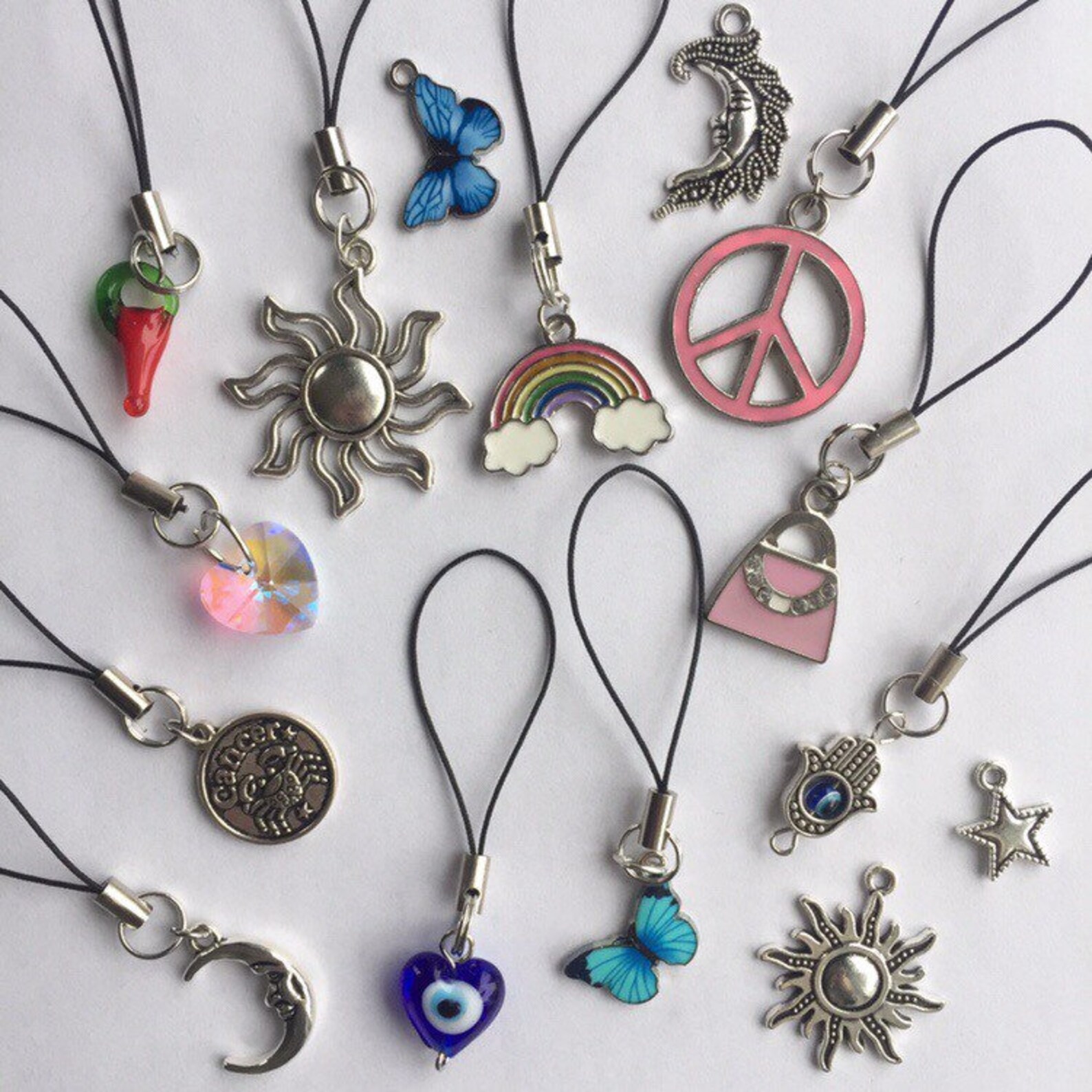 Simple Fun Phone Charms | Etsy