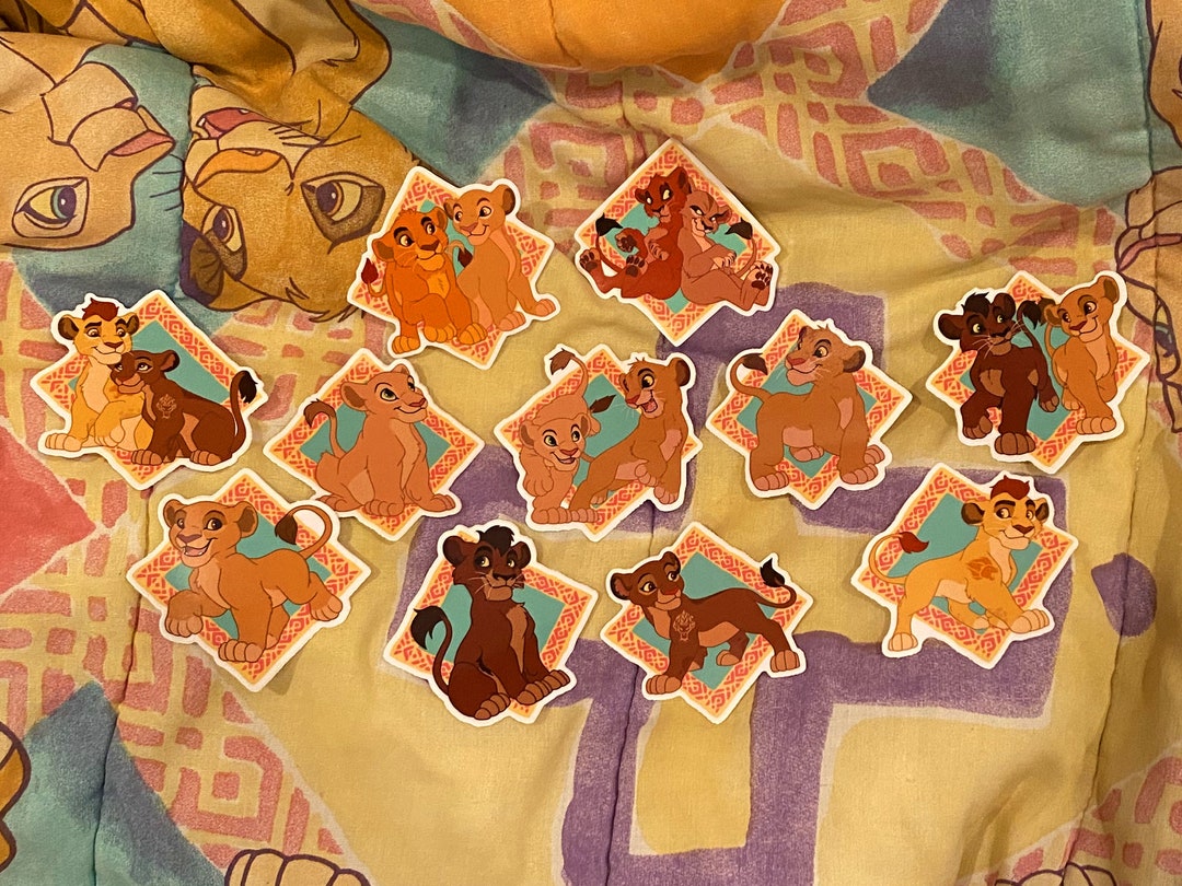 90's Comfort Lion Cub Vinyl Decal Stickers - Etsy