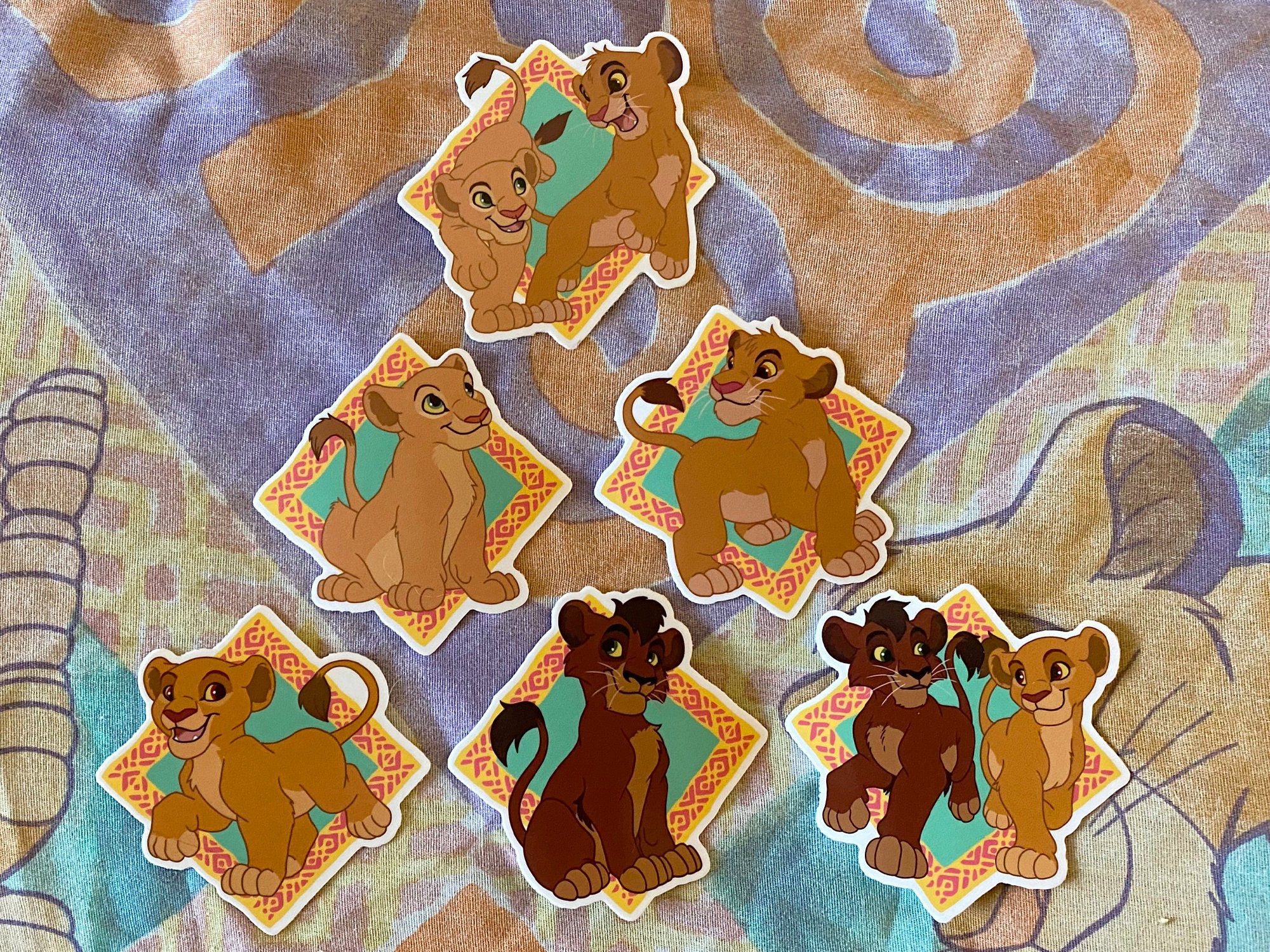 90's Comfort Lion Cub Vinyl Decal Stickers | Etsy