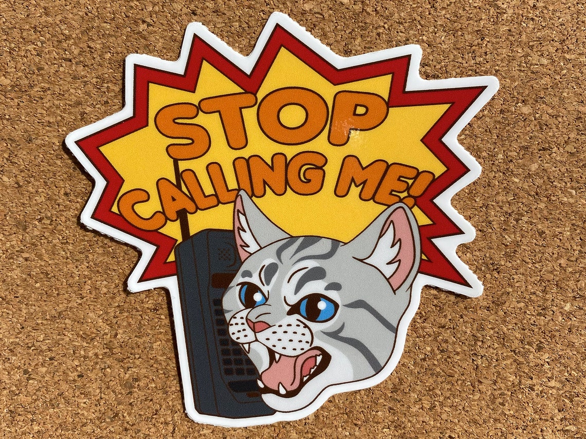 Stop Cat Calling Me Vinyl Sticker - Etsy