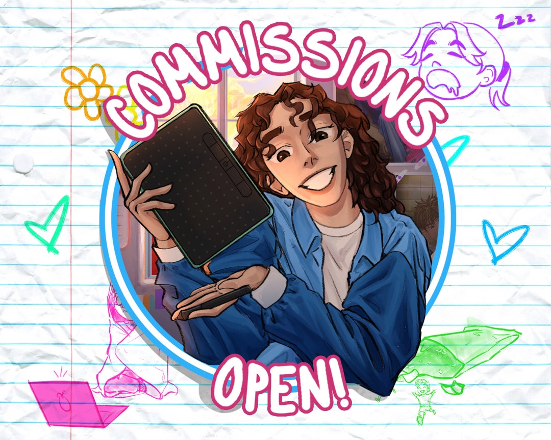 Digital Art Commissions - Greyscale/color Illustrations (headshots ...