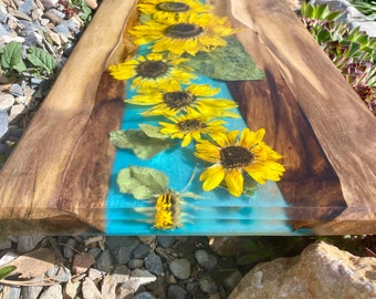 Resin Flower Table - Etsy