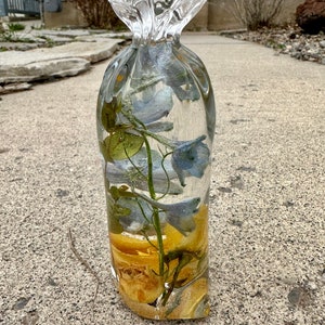 Made to Order Flower/resin Bag Decor Real Flowers Preserved in Resin ...