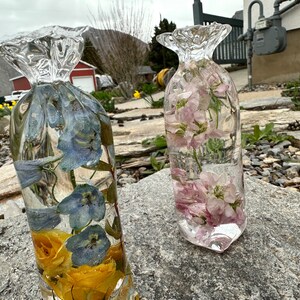 Made to Order Flower/resin Bag Decor Real Flowers Preserved in Resin ...