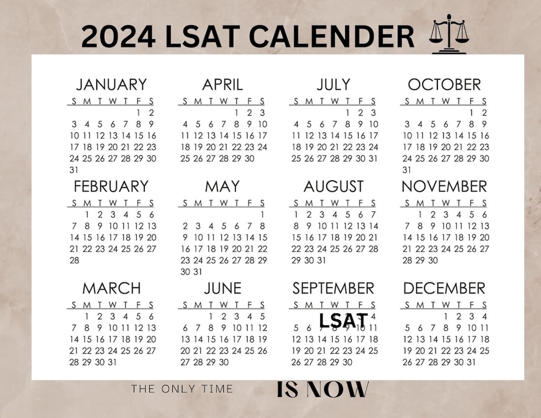 2024 LSAT CALENDAR - Etsy