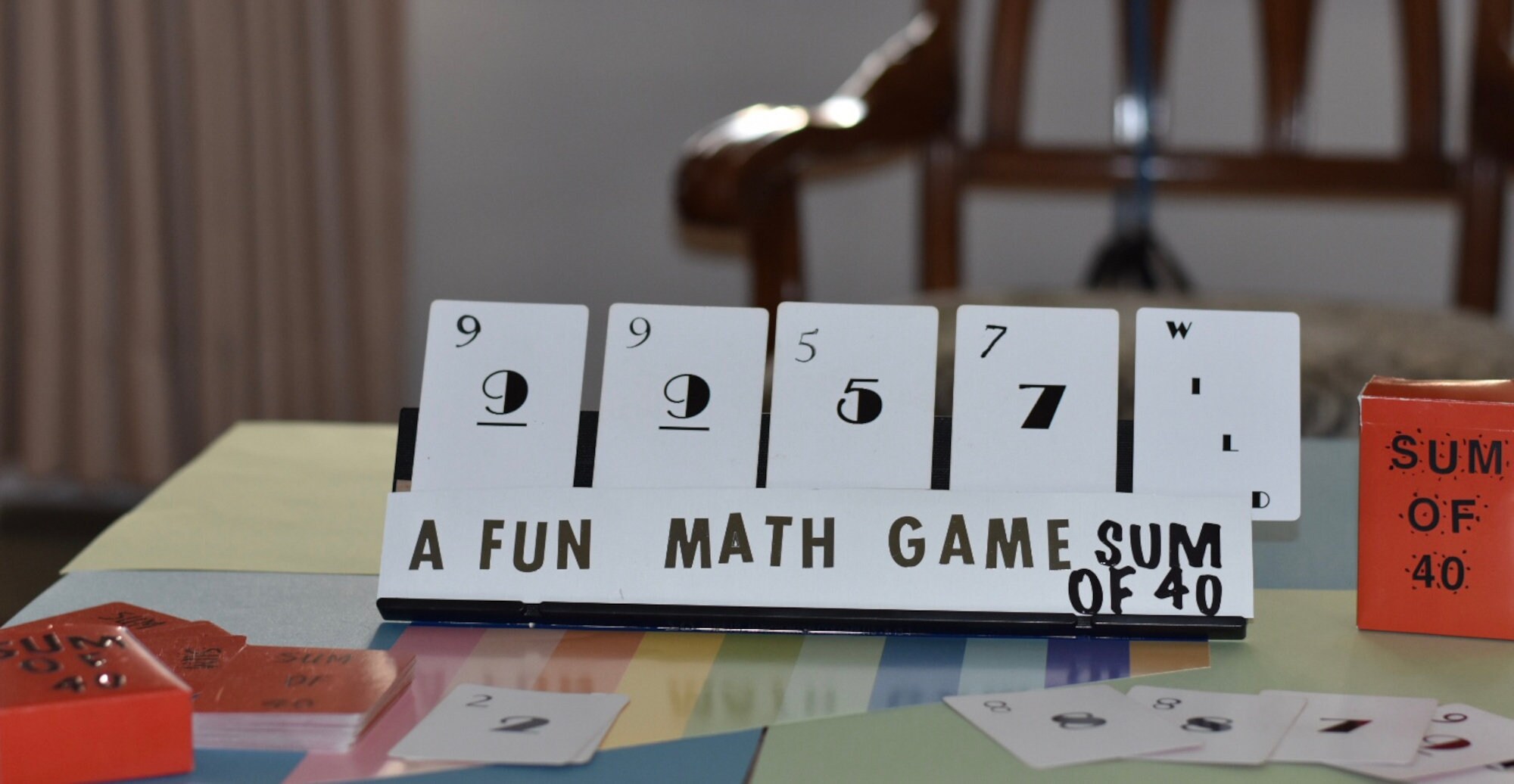 Sum of 40 Mathematic Card Game - Etsy