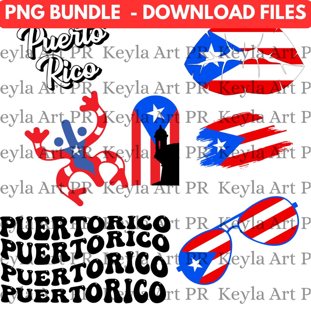 Puerto Rico Bundle, PNG, Cricut, Silhouette - Digital File - Etsy