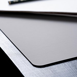 Recycled Leather Desk Mat • Personalized Custom Desk Pad • Waterproof ...