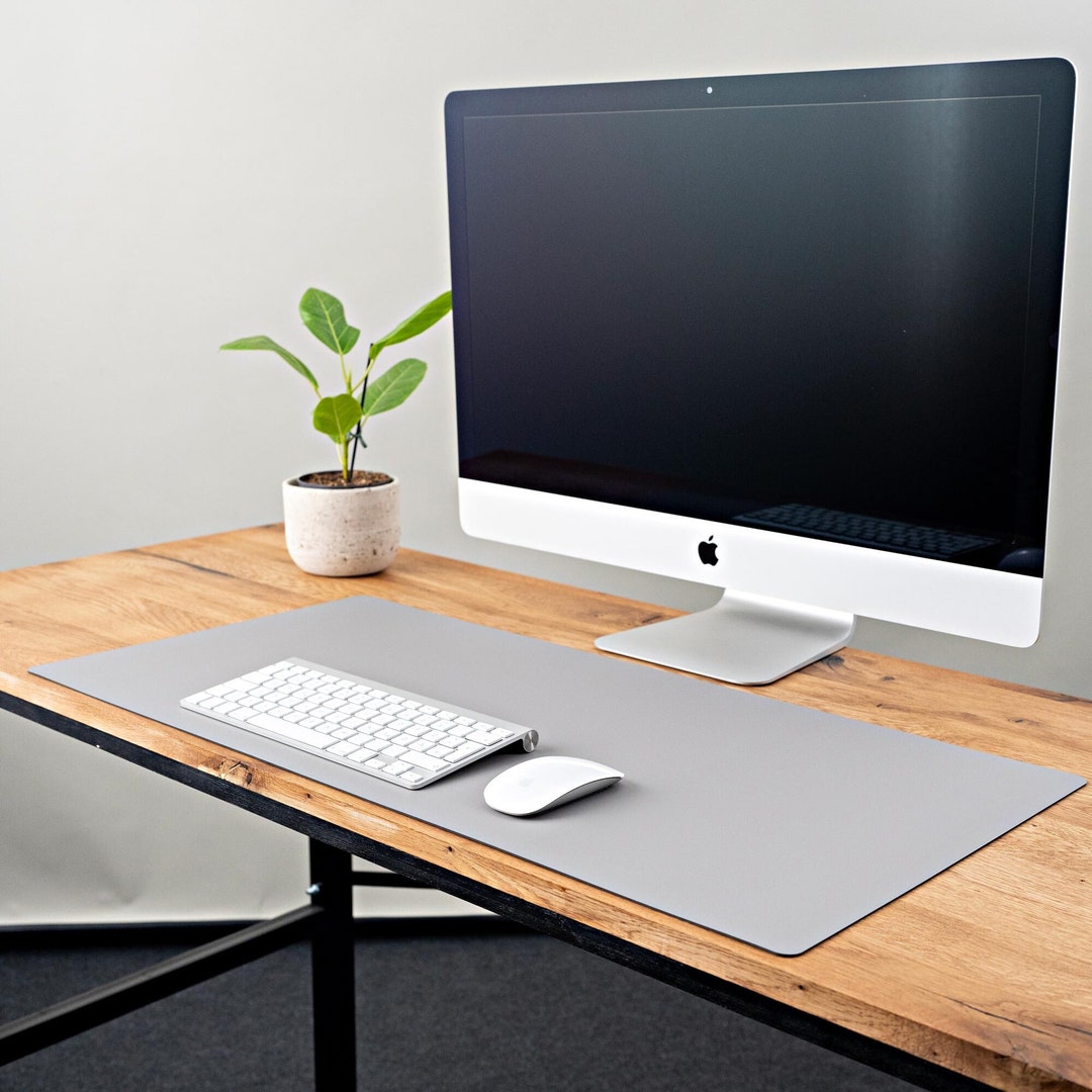 Recycled Leather Desk Mat • Personalized Custom Desk Pad • Waterproof ...