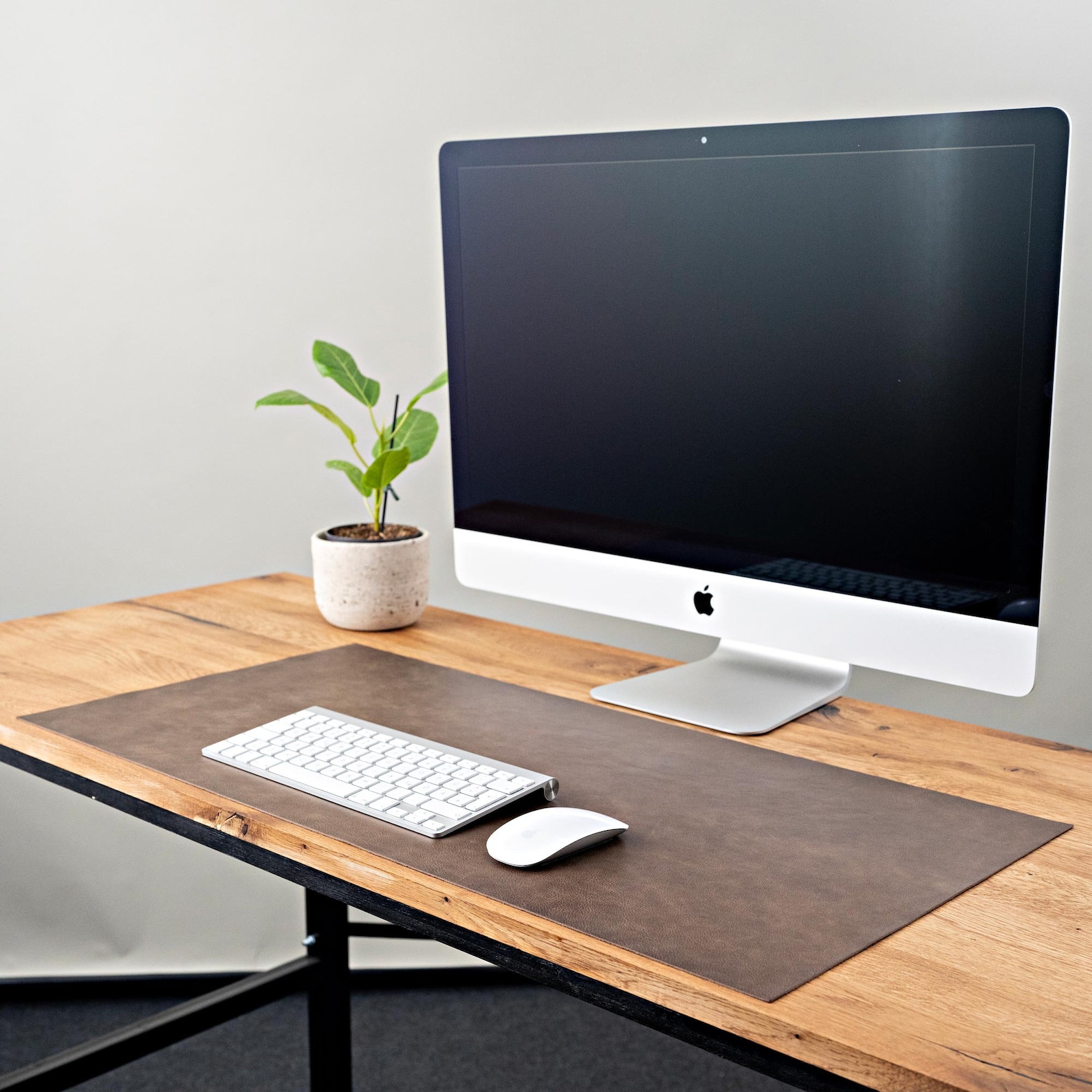 Genuine Italian Leather Desk Mat • Personalized Gift • Custom Sizes ...