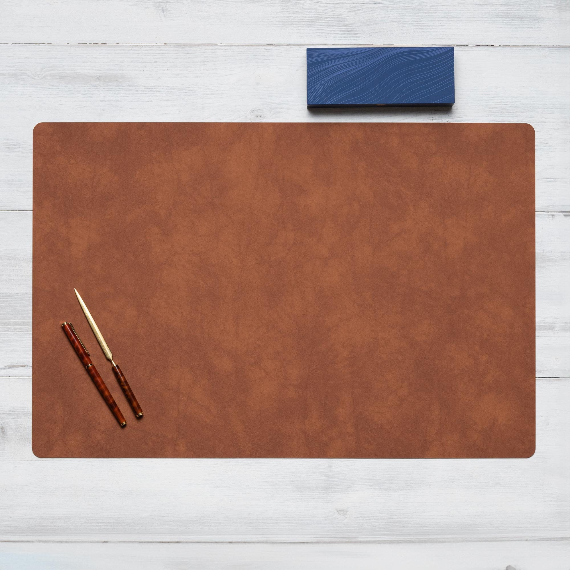 Recycled Leather Desk Mat Personalized Custom Desk Pad Waterproof ...