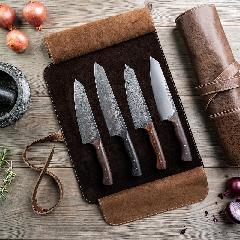 Leather Knife Roll - Etsy