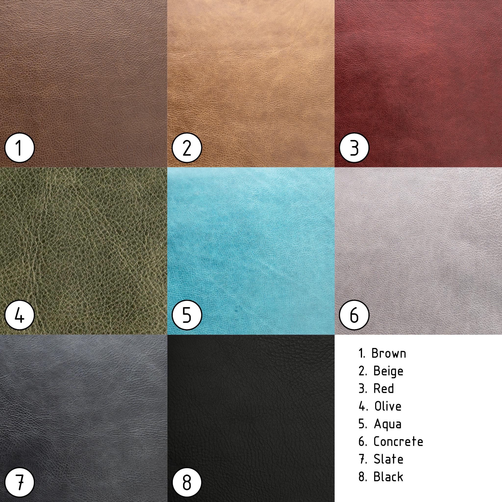 Genuine Italian Leather Desk Mat • Personalized Gift • Custom Sizes ...