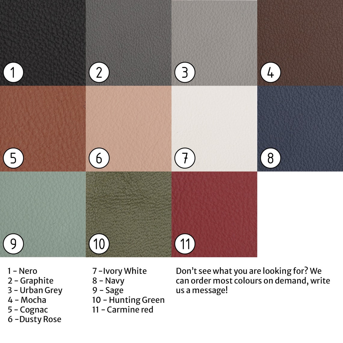 Soft Italian Leather Desk Mat • Personalized Gift • Custom Sizes ...