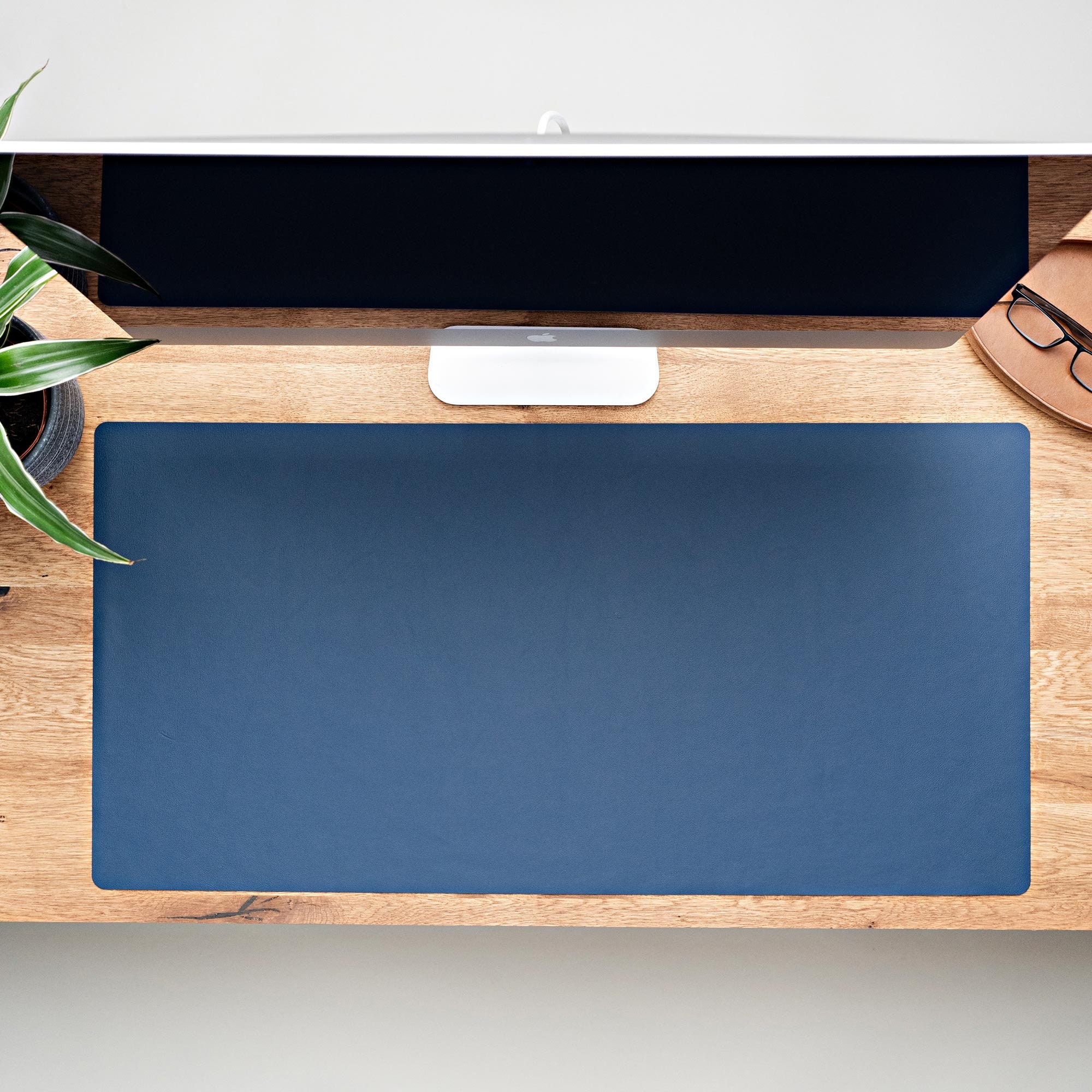 Soft Italian Leather Desk Mat • Personalized Gift • Custom Sizes ...