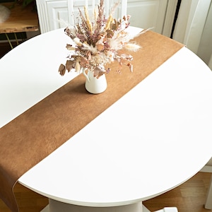 Genuine Leather Table Runner • Waterproof and Robust • Oil Absorbent ...