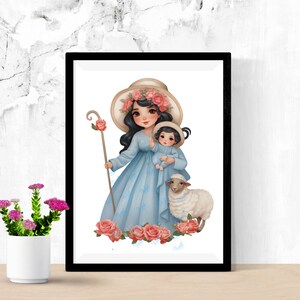 Divina Pastora 2024 / Illustration of the Divina Pastora With Light ...