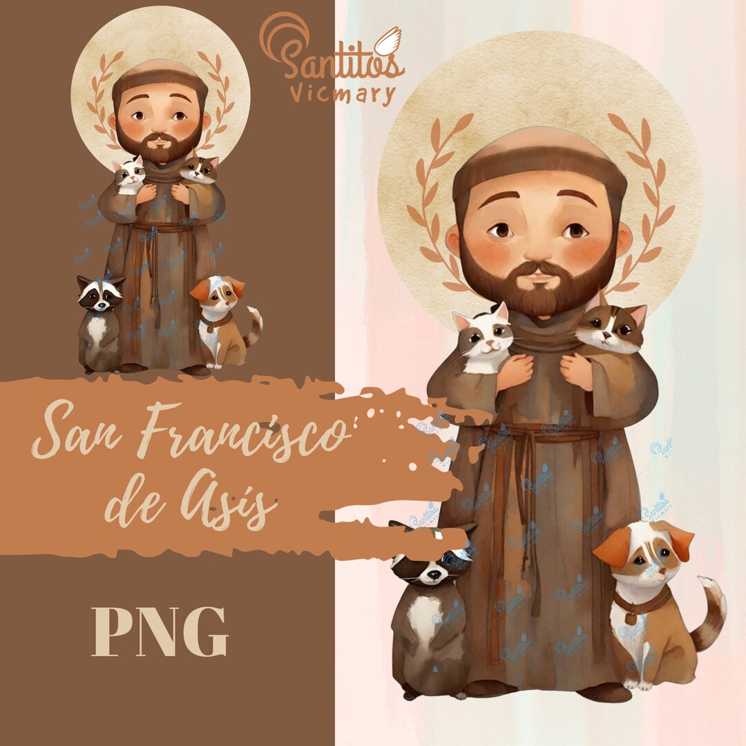 Saint Francis of Assisi / Digital PNG Clipart Download / Peace and ...