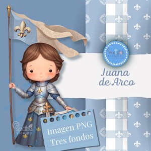 Downloadable PNG Joan of Arc Chibi Illustration Clipart – Cute and ...