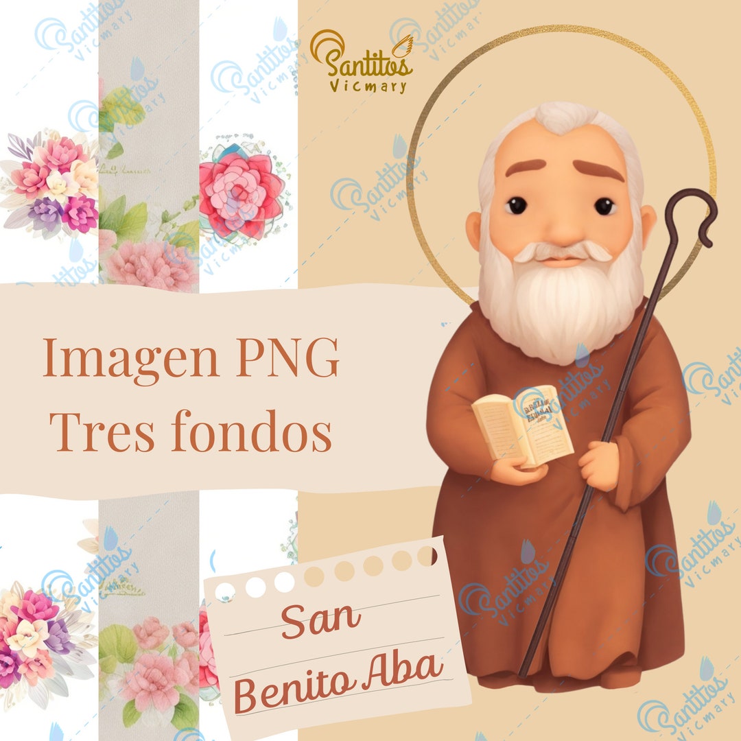 Saint Benedict Abbot Digital Download, Saint Benedict Image for ...