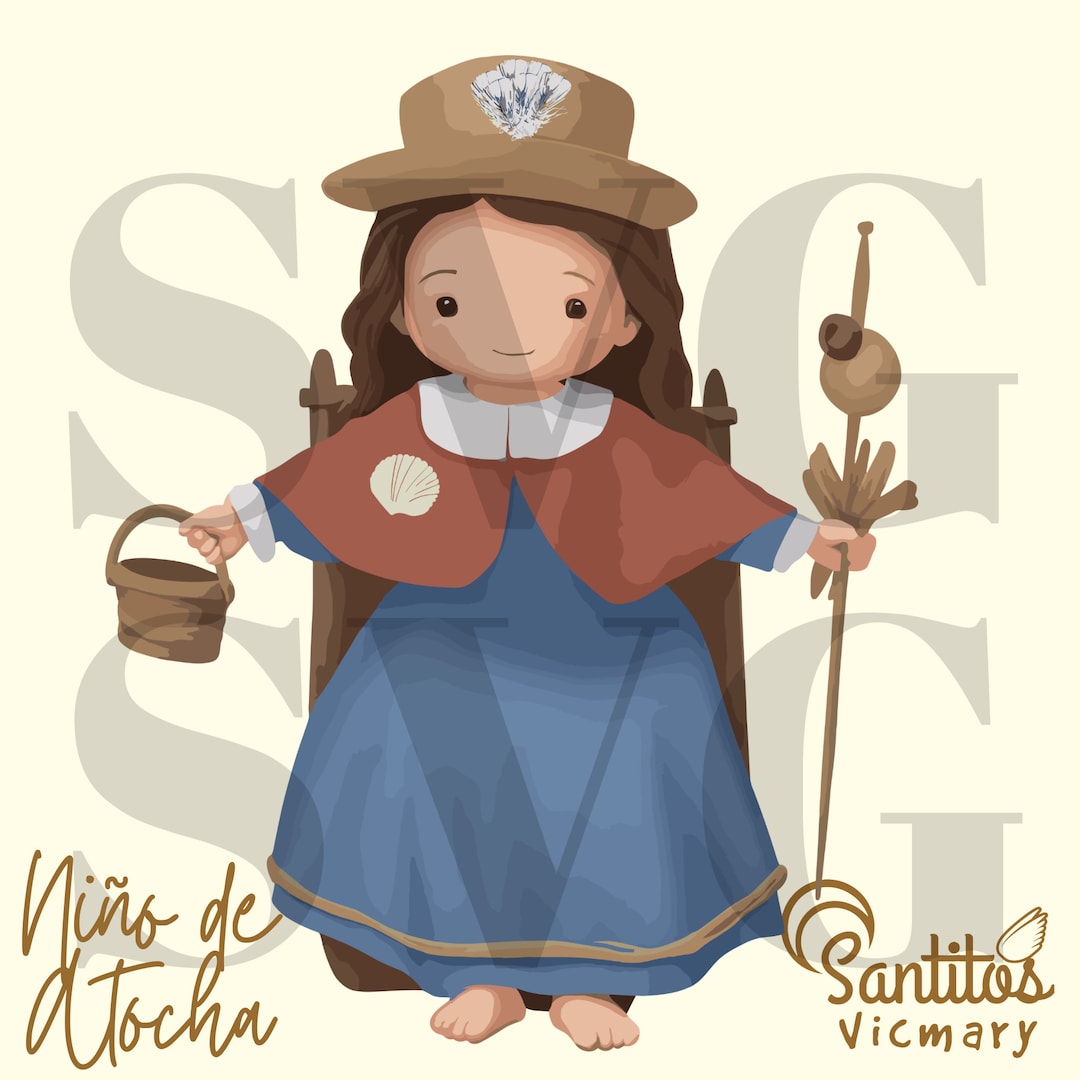 Santo Niño De Atocha, Downloadable SVG Illustrations and Digital Paper ...