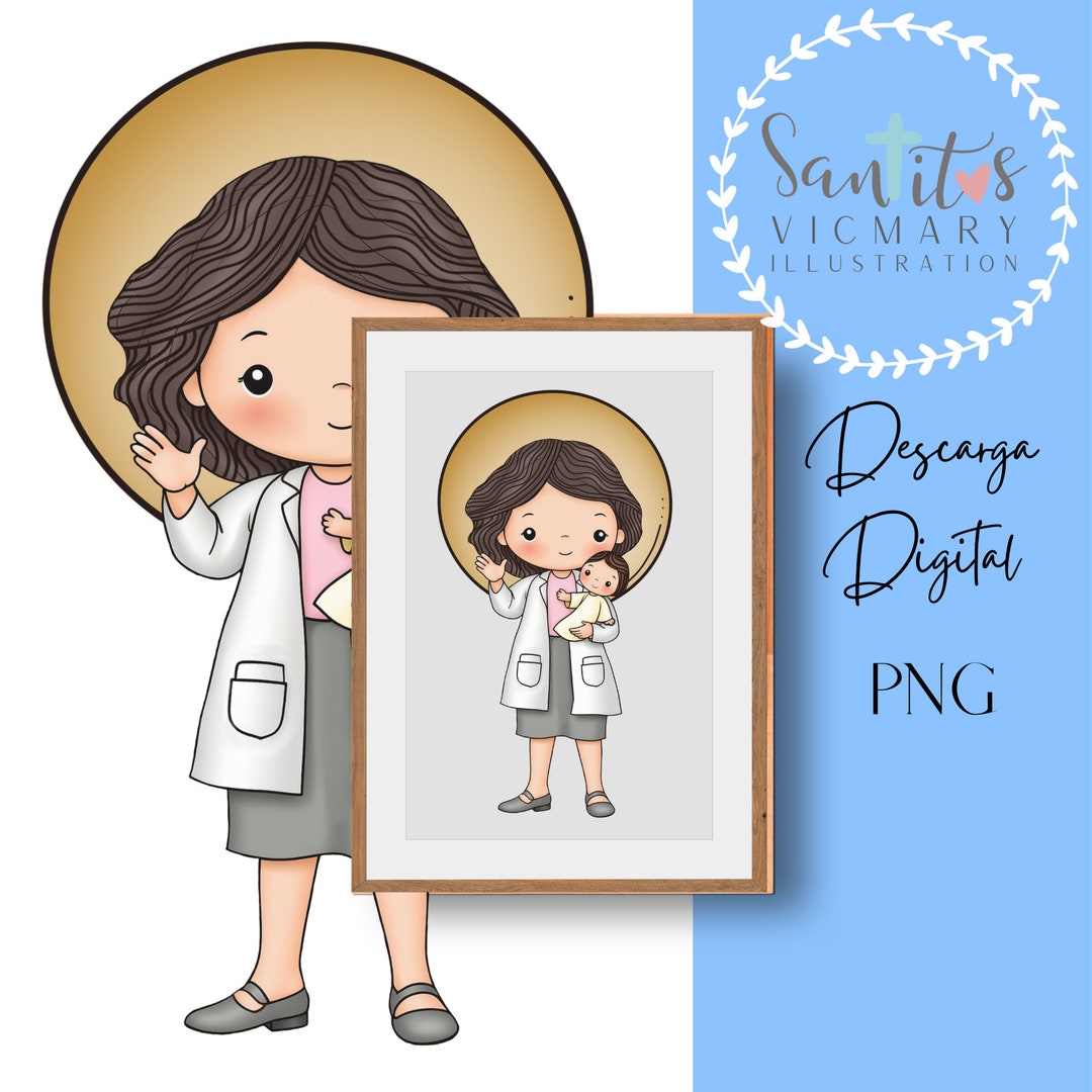St. Gianna Beretta Molla, Patron Saint of Doctors, Custom Digital ...