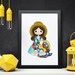 Divina Pastora, Digital Illustration of Serenity Catholic Art Download ...