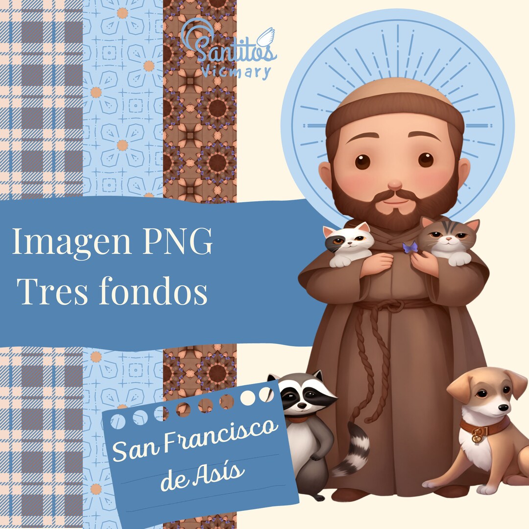 Saint Francis of Assisi / Digital PNG Clipart Download / Peace and ...