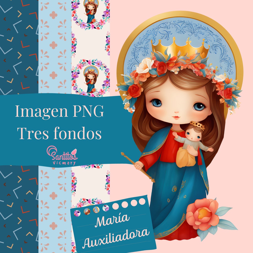 Our Lady Help of Christians, digital download, png format, patron saint ...