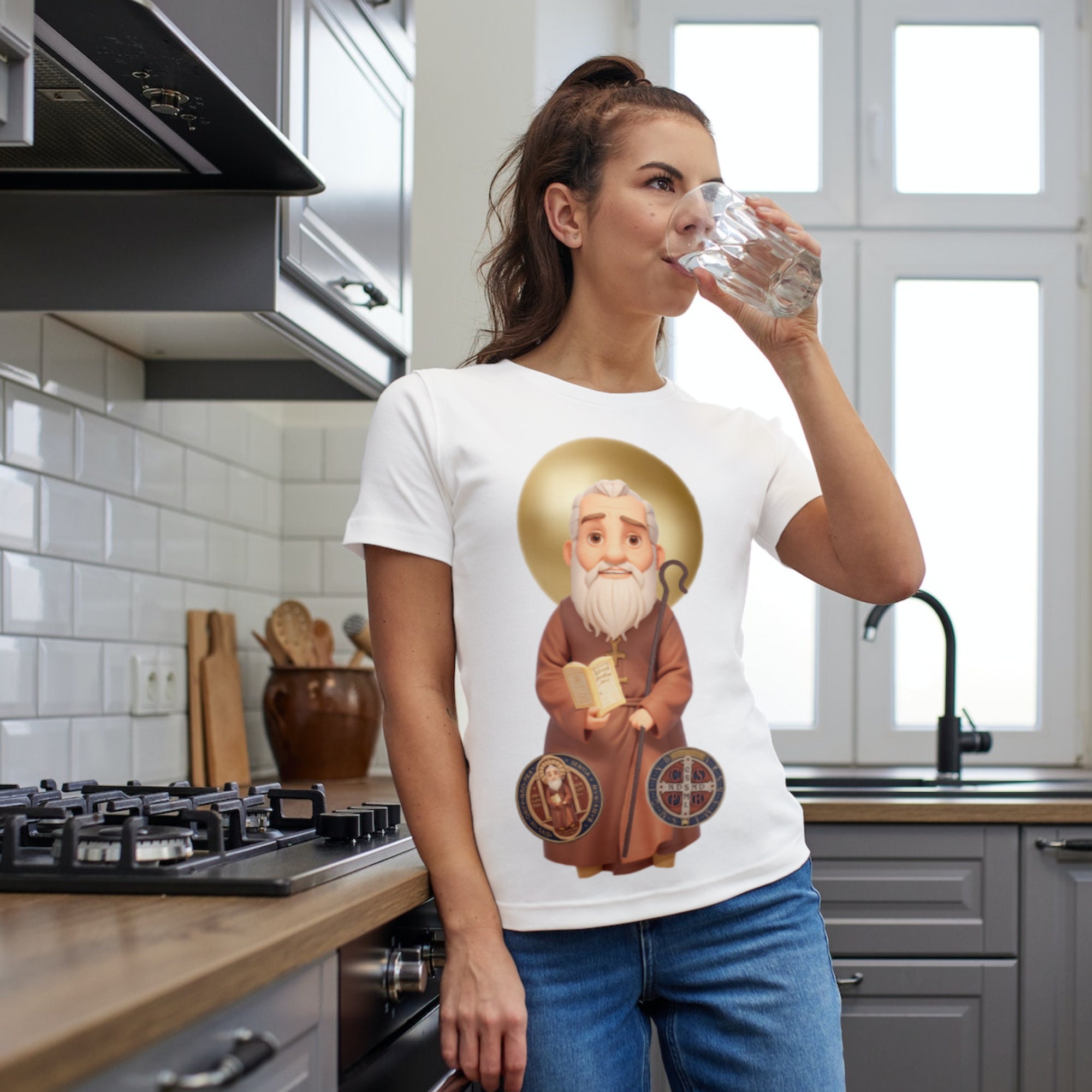 Saint Benedict Abbot 3D Digital Download, Saint Benedict Image for ...