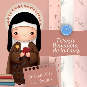 Illustration of Saint Teresa Benedicta of the Cross in PNG | Edith ...