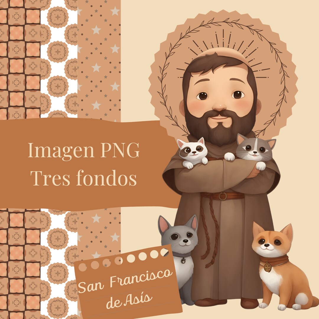 Saint Francis of Assisi / Digital PNG Clipart Download / Peace and ...
