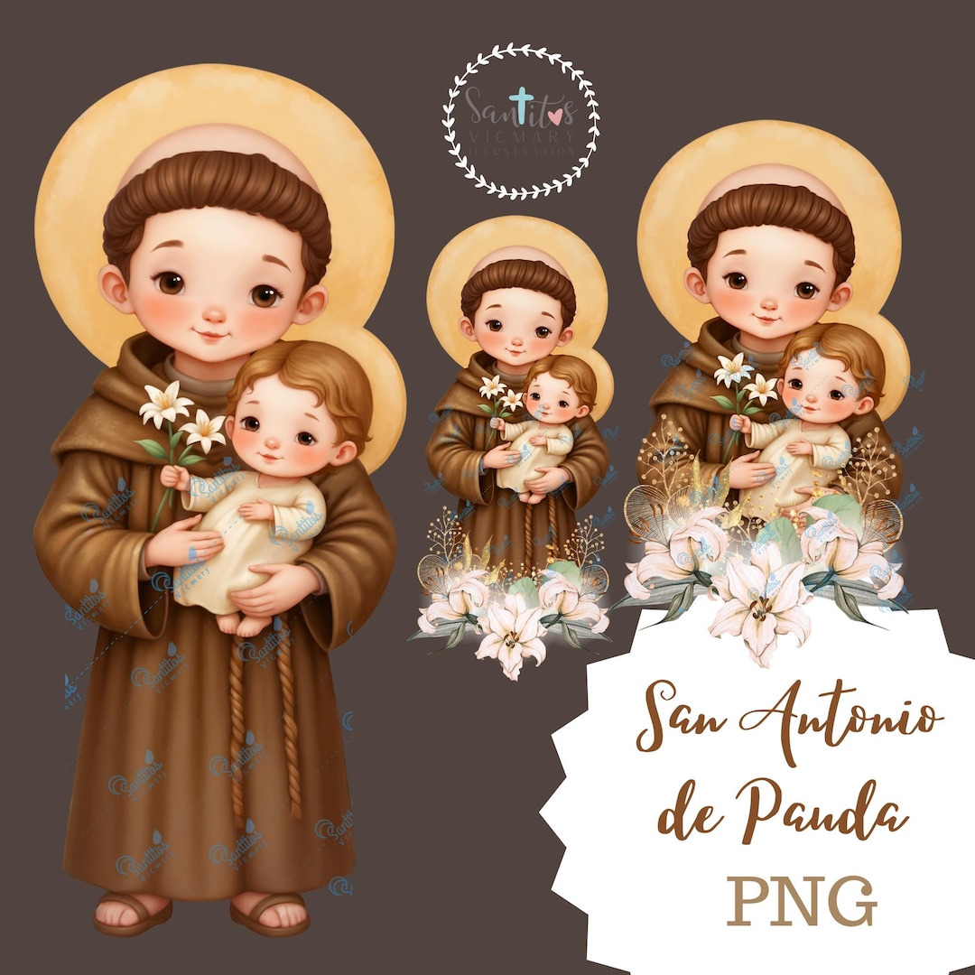 St. Anthony of Padua - Art Print - Instant Download - Downloadable PDF ...