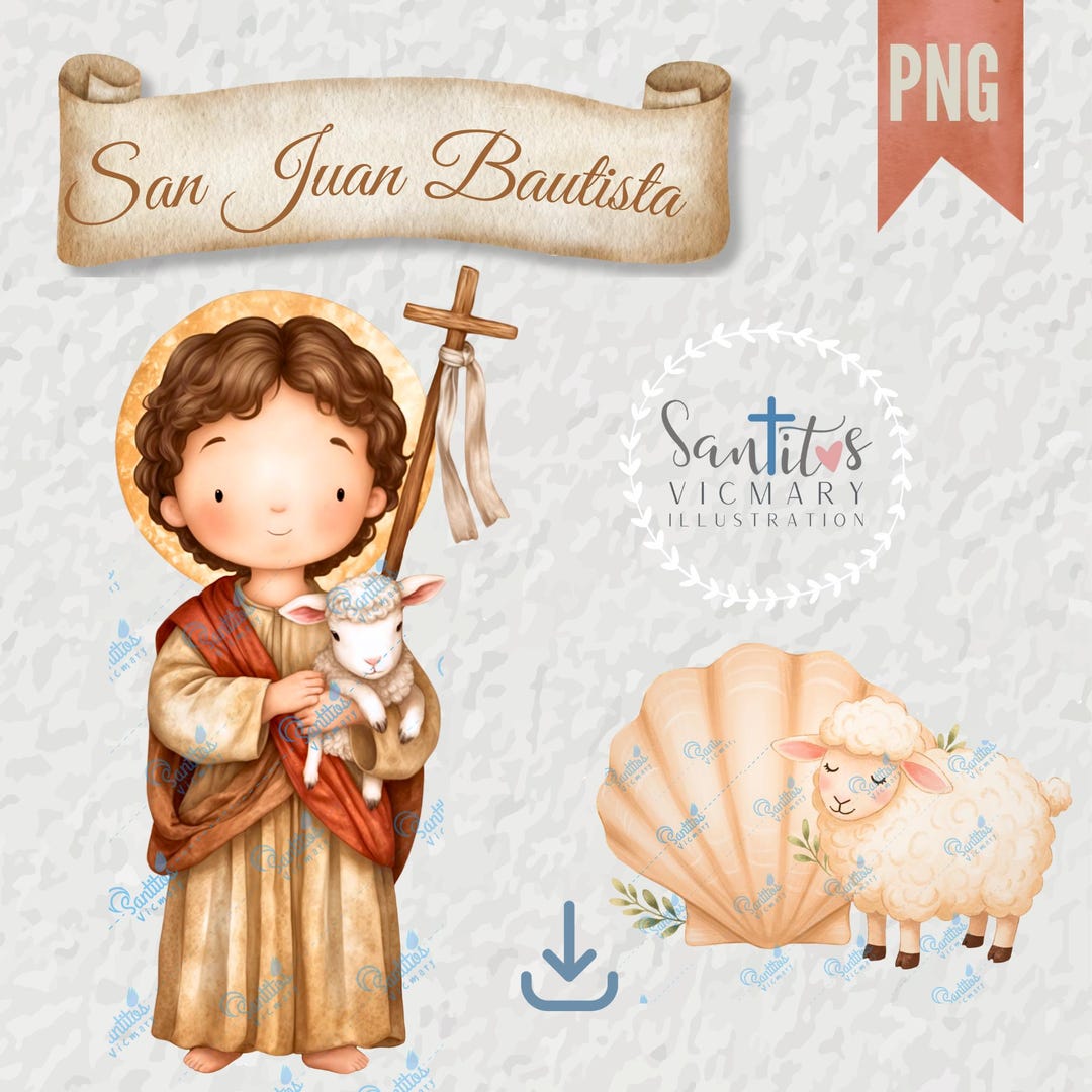Saint John the Baptist Clipart PNG | Catholic Digital Download ...