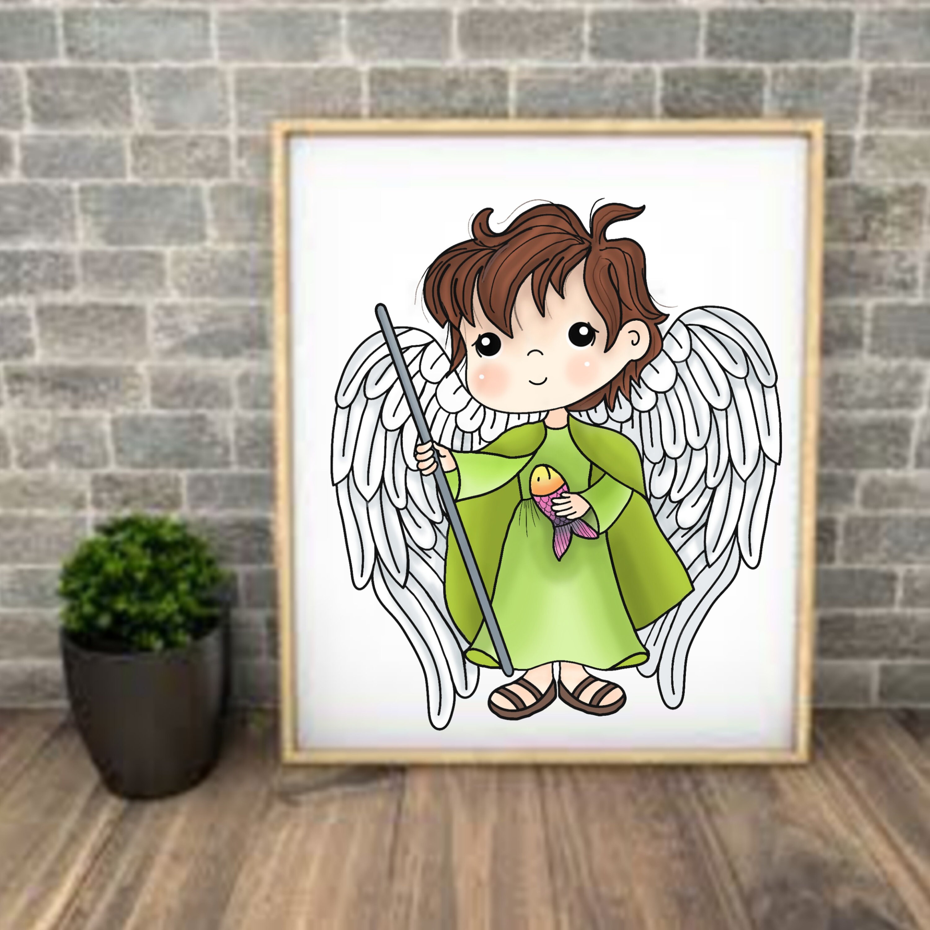 San Rafael Arcangel Descarga Digital San Rafael Arcangel | Etsy