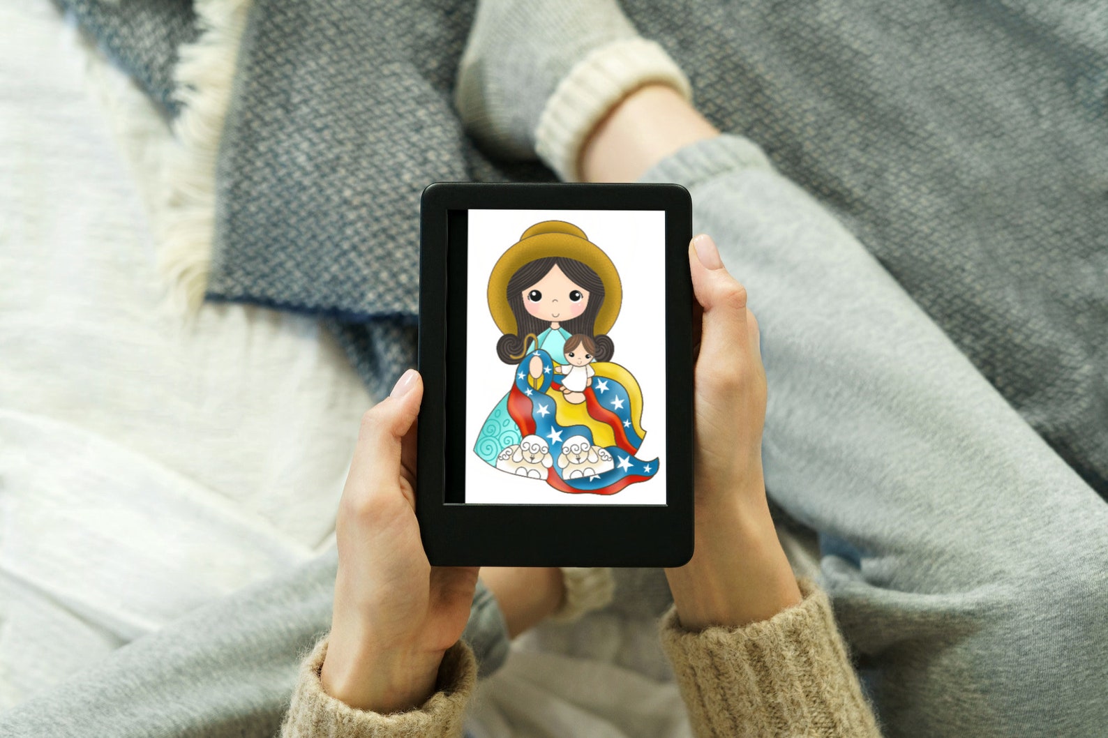 Divina Pastora Digital Illustration of Serenity Catholic - Etsy