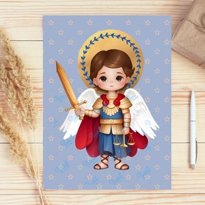 Downloadable Illustration of Archangel Saint Michael: Religious Art in ...
