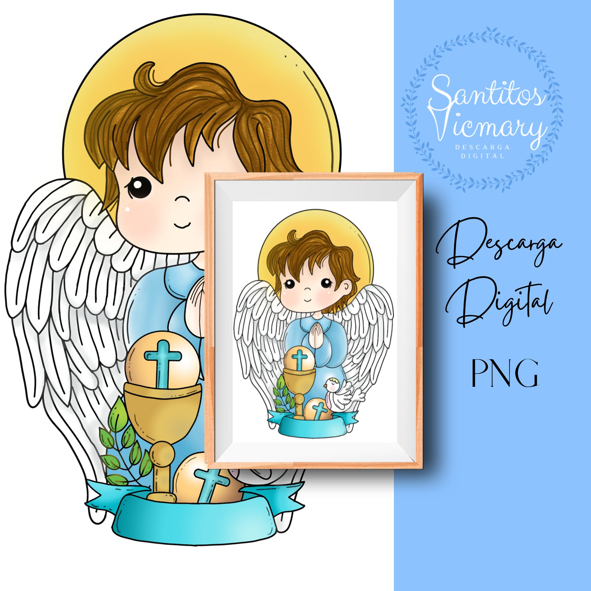 Angel de la Guarda.Descarga digital, Decoración de cuartos de bebe ...