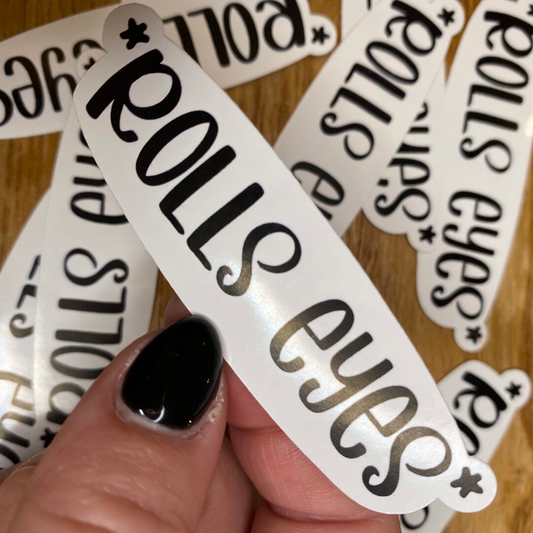 Rolls Eyes Sticker para computadoras portátiles botellas de - Etsy España