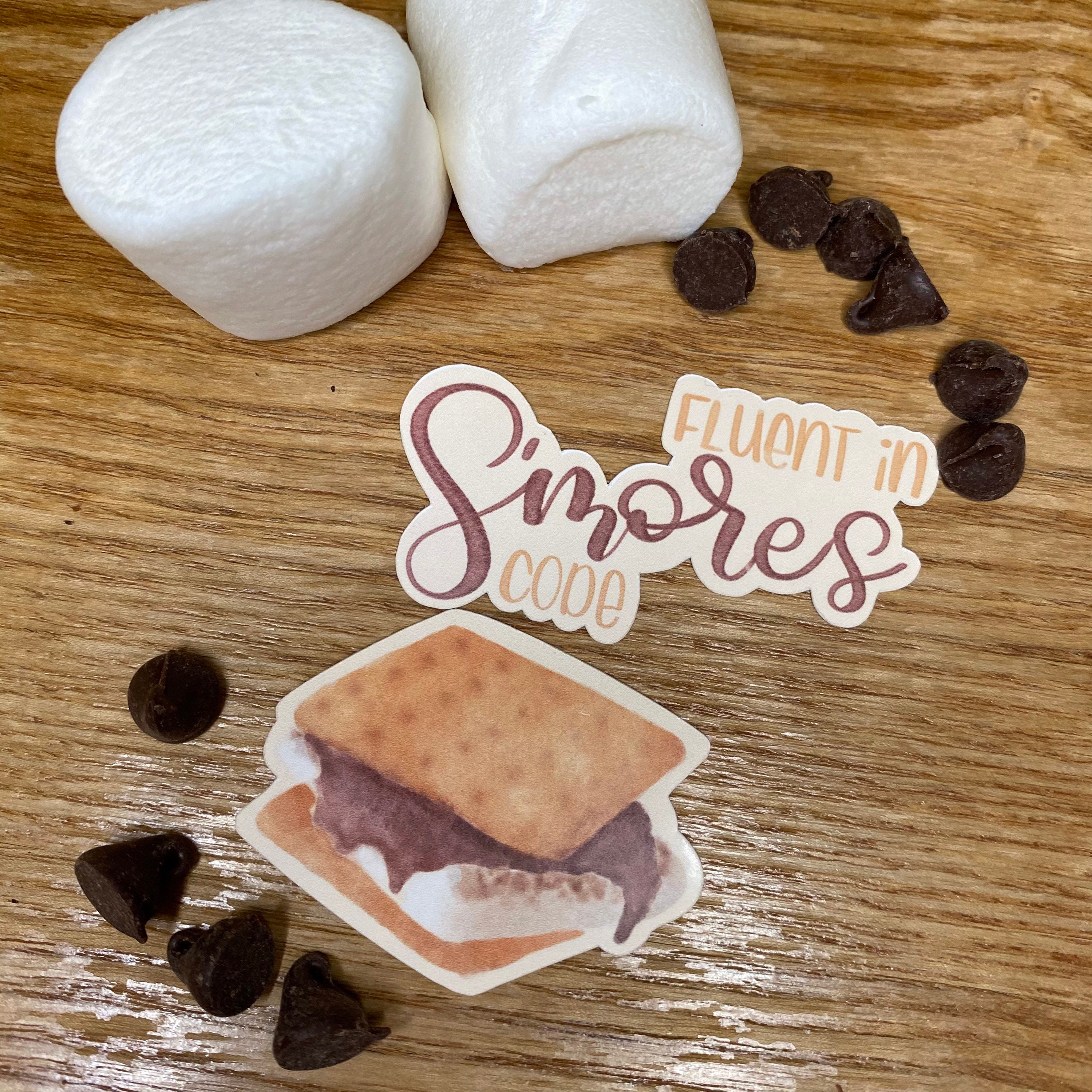 S'mores Sticker Watercolor Sticker for Laptops and Water - Etsy