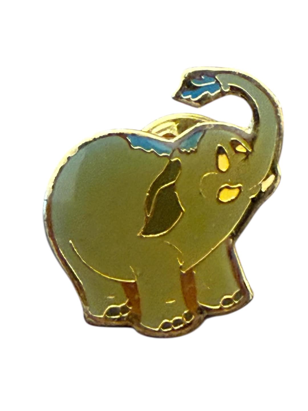 Vintage Elephant Enamel Pin – C. Swib Taiwan – Gold-tone Lapel Pin ...