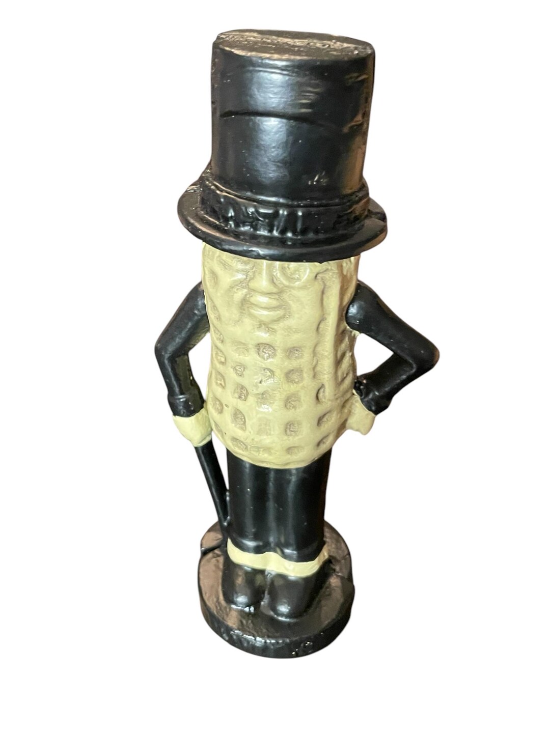 Cast Iron Mr. Peanut Bank 7-1/2" Tall Original Box Colonial Collection ...