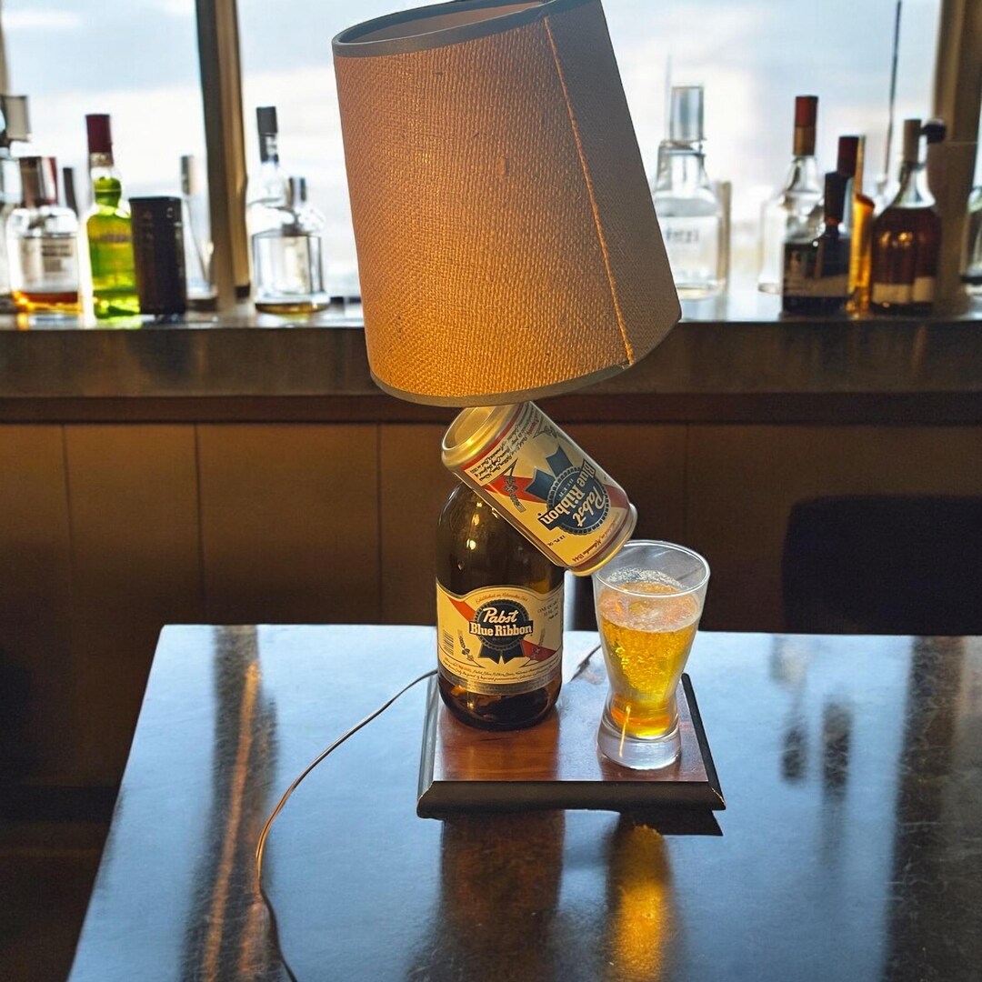 Pabst Blue Ribbon Beer Lamp Rare Beer Lamp Advertisement - Etsy