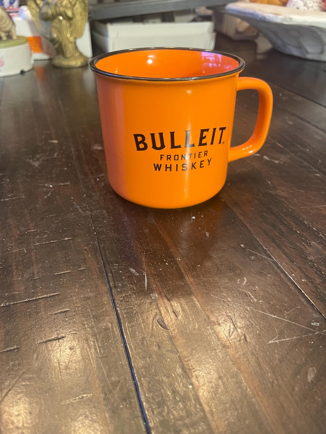 Bulleit Frontier Whiskey Beautiful Orange Glazed Porcelain Mug - Etsy