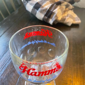 Vintage 6.25 HAMM'S Beer Dimpled, Stemmed Beer Goblet, Heavy - Etsy