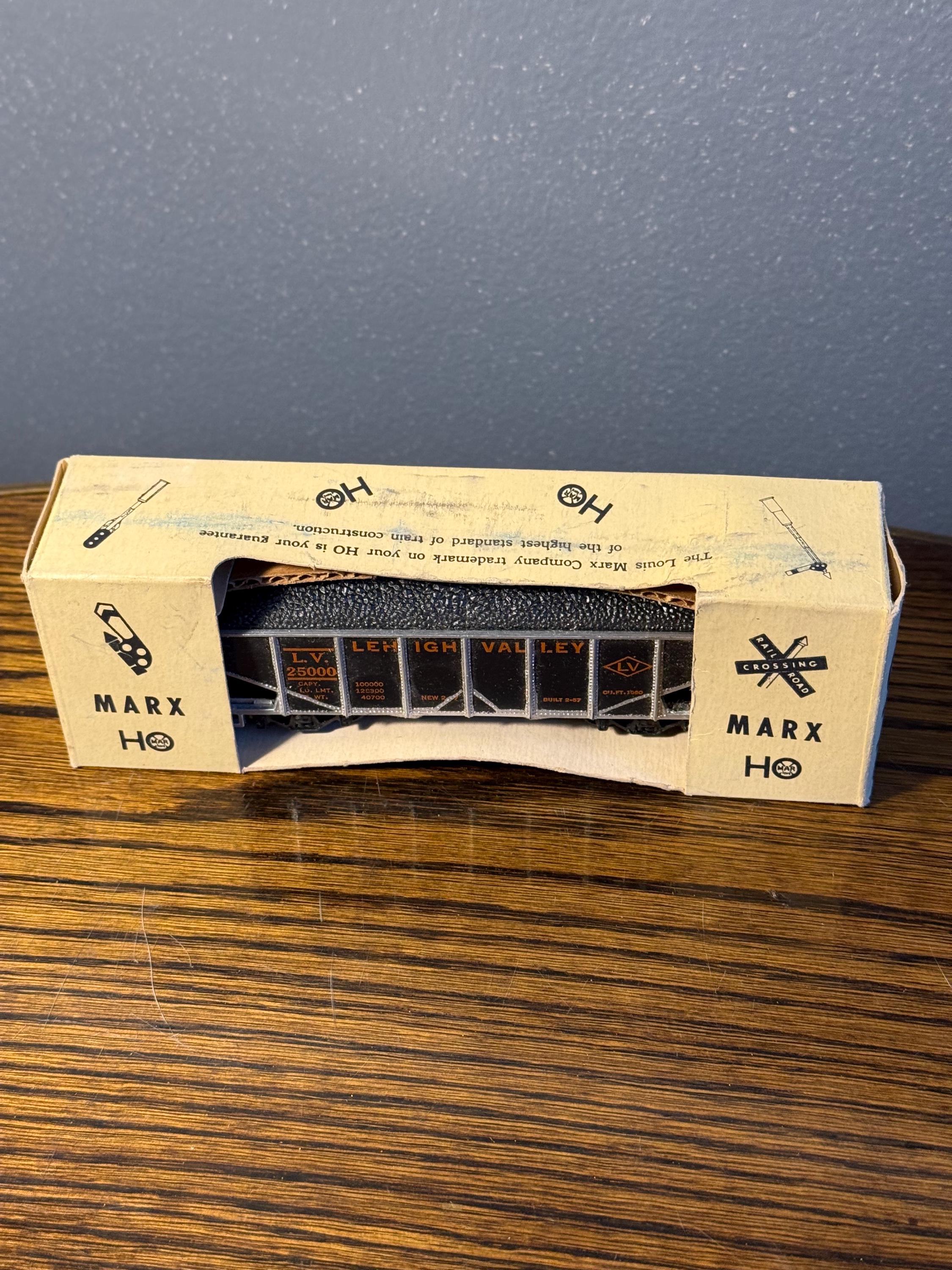 Vintage Marx HO Scale Lehigh Valley Hopper Car W Original Box | 1960s ...