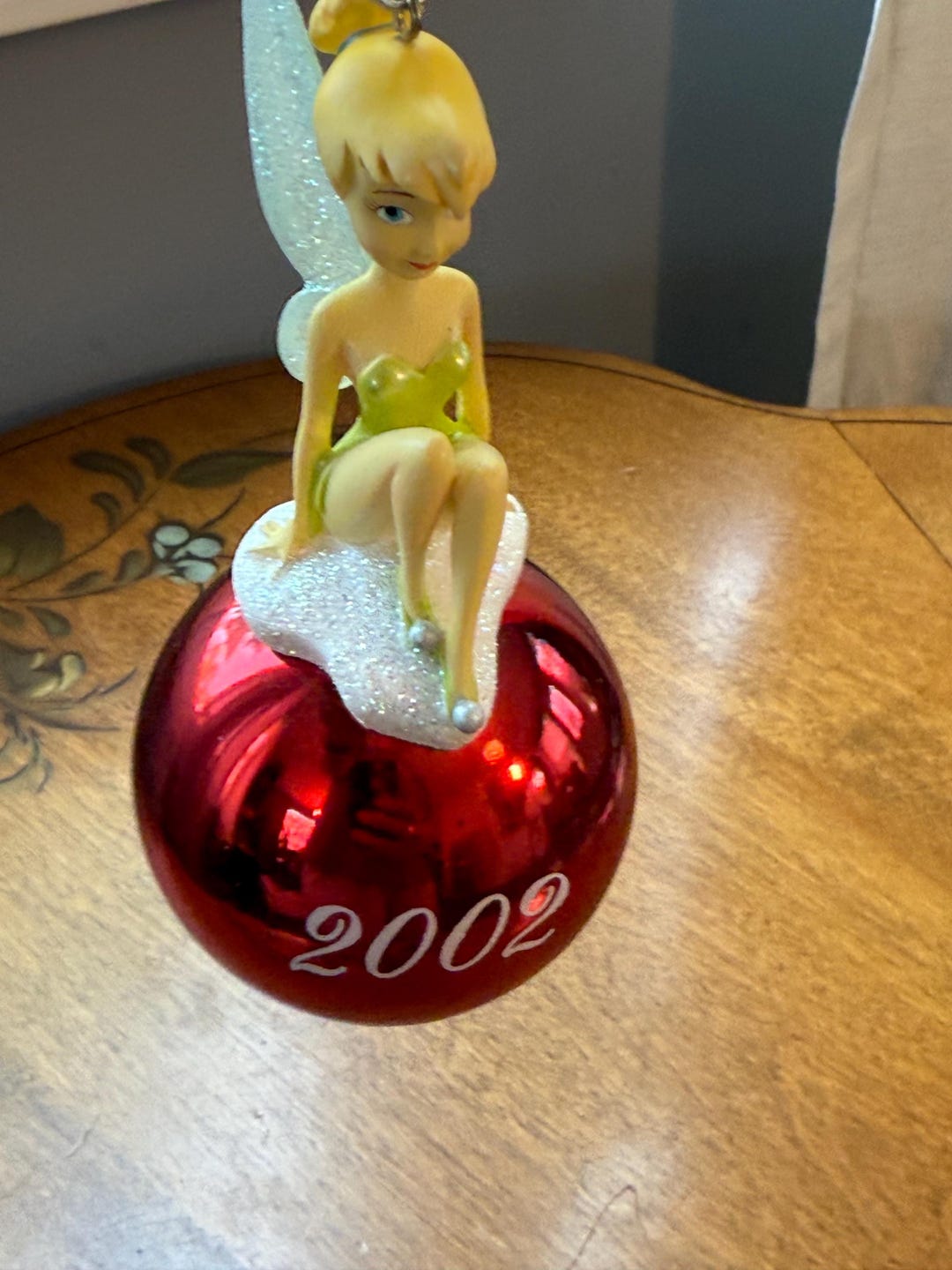 Rare 2002 Disney Tinker Bell Christmas Ornament – Vintage Red Ball With ...