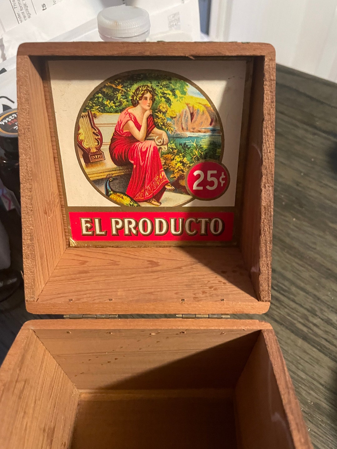 El Producto Wooden Cigar Box Queens Class G 25 Vintage - Etsy