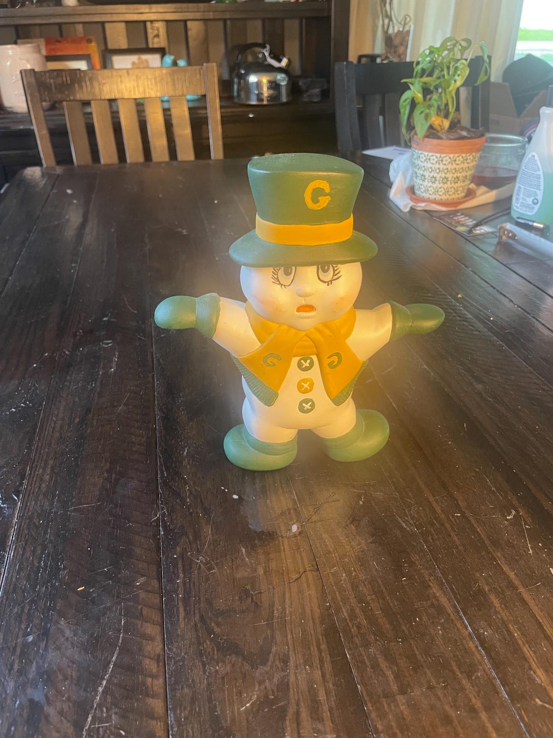 Vintage Green Bay Packers Christmas 1990s Reversible Face Ceramic ...