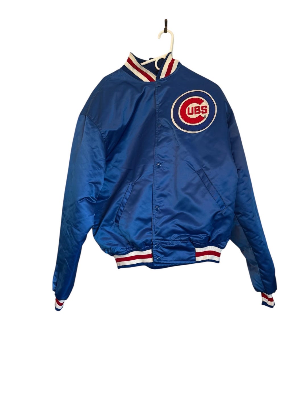 Vintage Chicago Cubs Starter Jacket – Satin Blue MLB Bomber, Size Xxl ...